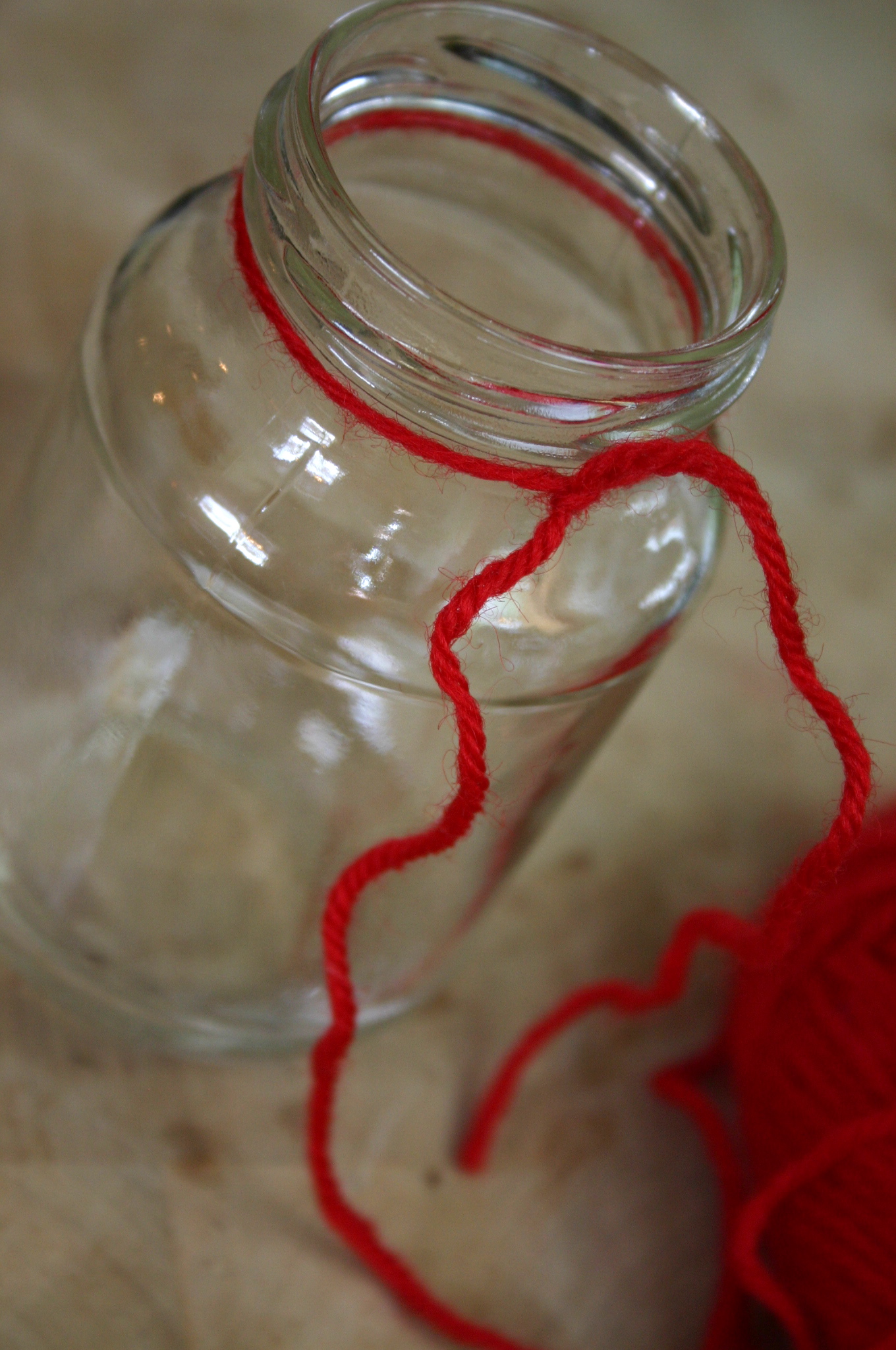 Yarn Candle Jars | Family Chic