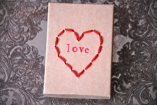 Stitched Heart Box | Family Chic